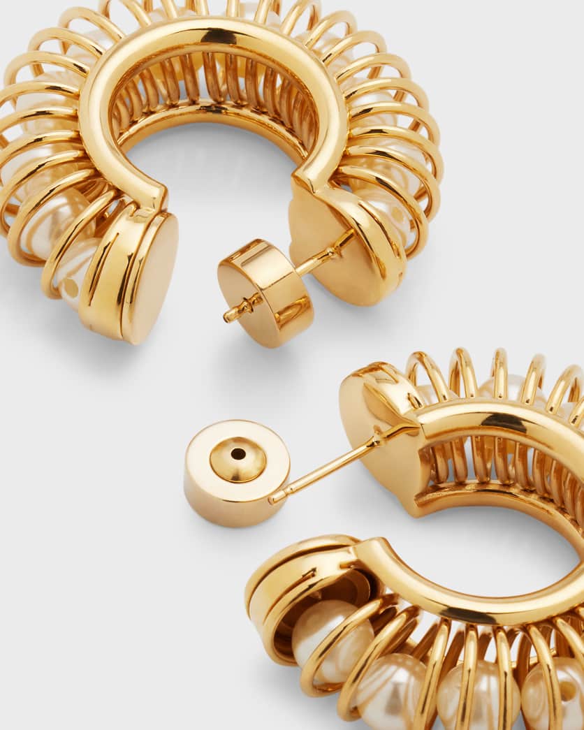 Oscar de la Renta Mola Hoop Earrings | Neiman Marcus