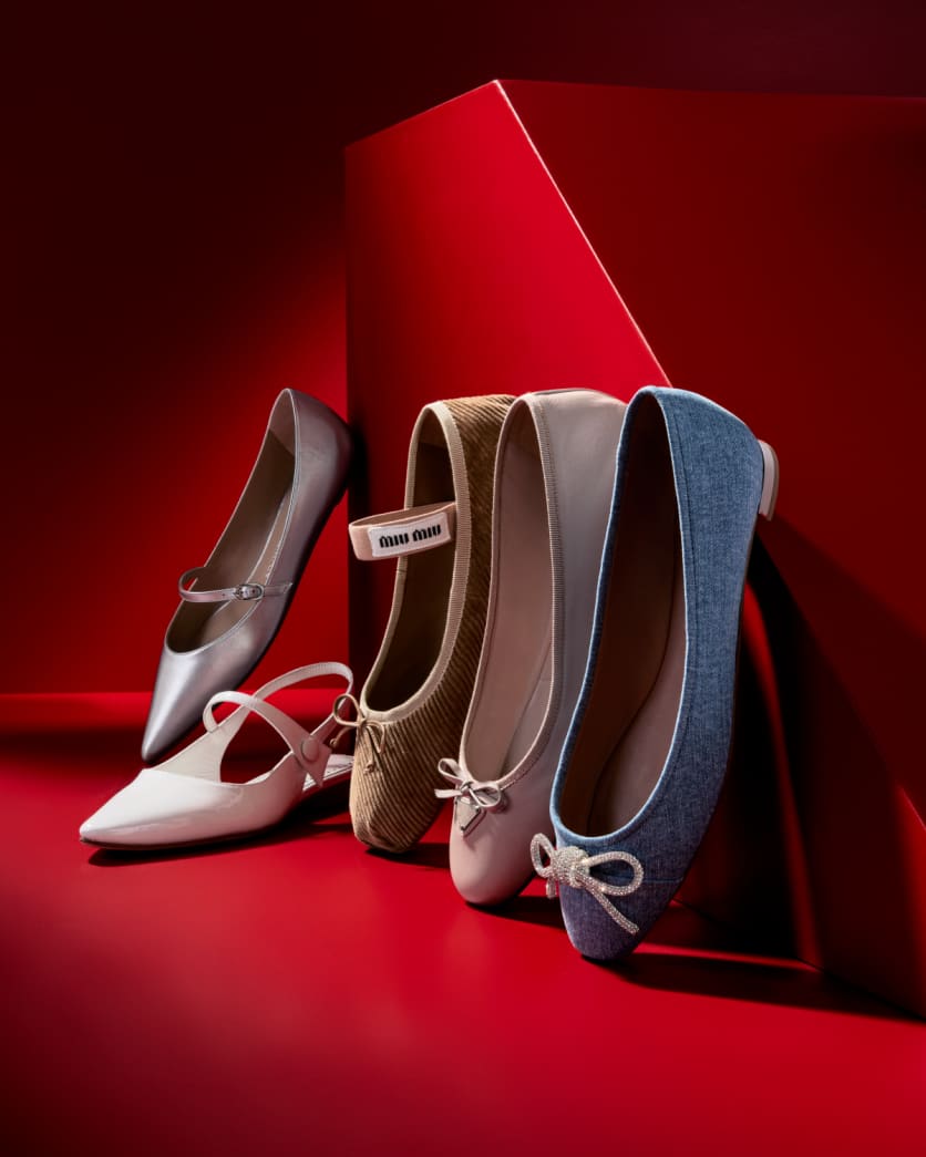 Stuart Weitzman Emilia Metallic Mary Jane Ballerina Flats | Neiman Marcus