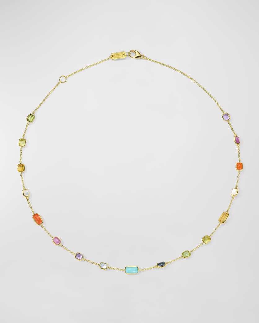 Ippolita 18K Rock Candy Octagon Long Necklace in Summer Rainbow 2, 16 ...