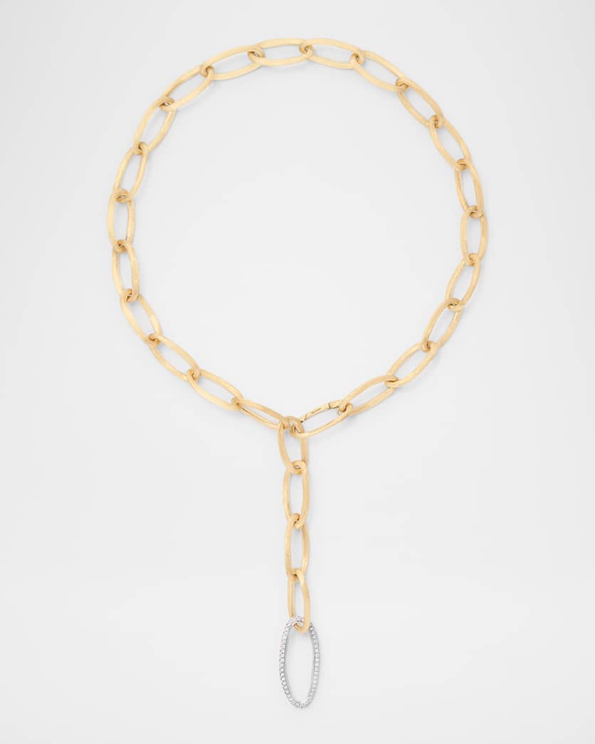 Marco Bicego 18K Yellow Gold Convertible Oval Link Lariat Necklace with ...