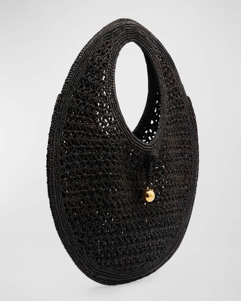 Jacquemus Le Rond Raffia Top-Handle Bag | Neiman Marcus