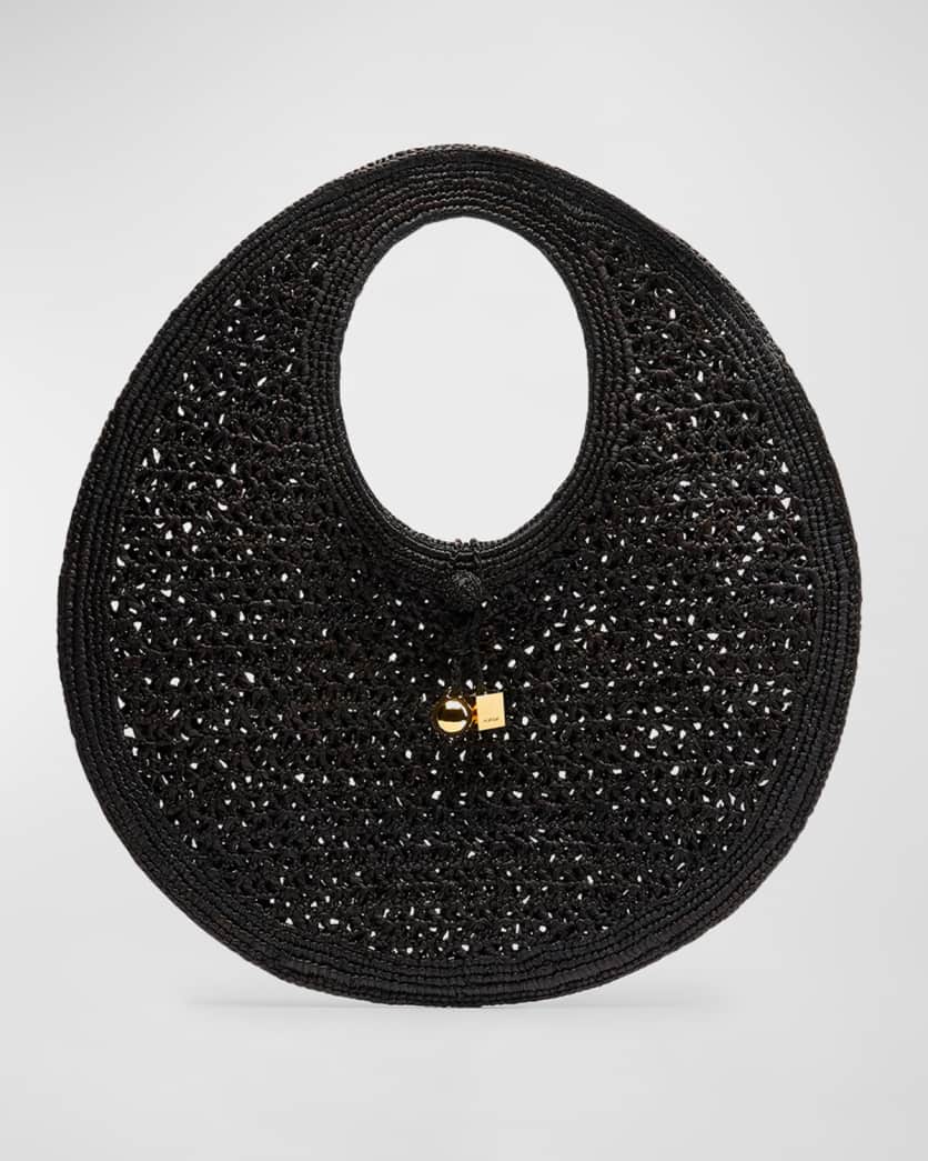Jacquemus Le Rond Raffia Top-Handle Bag | Neiman Marcus