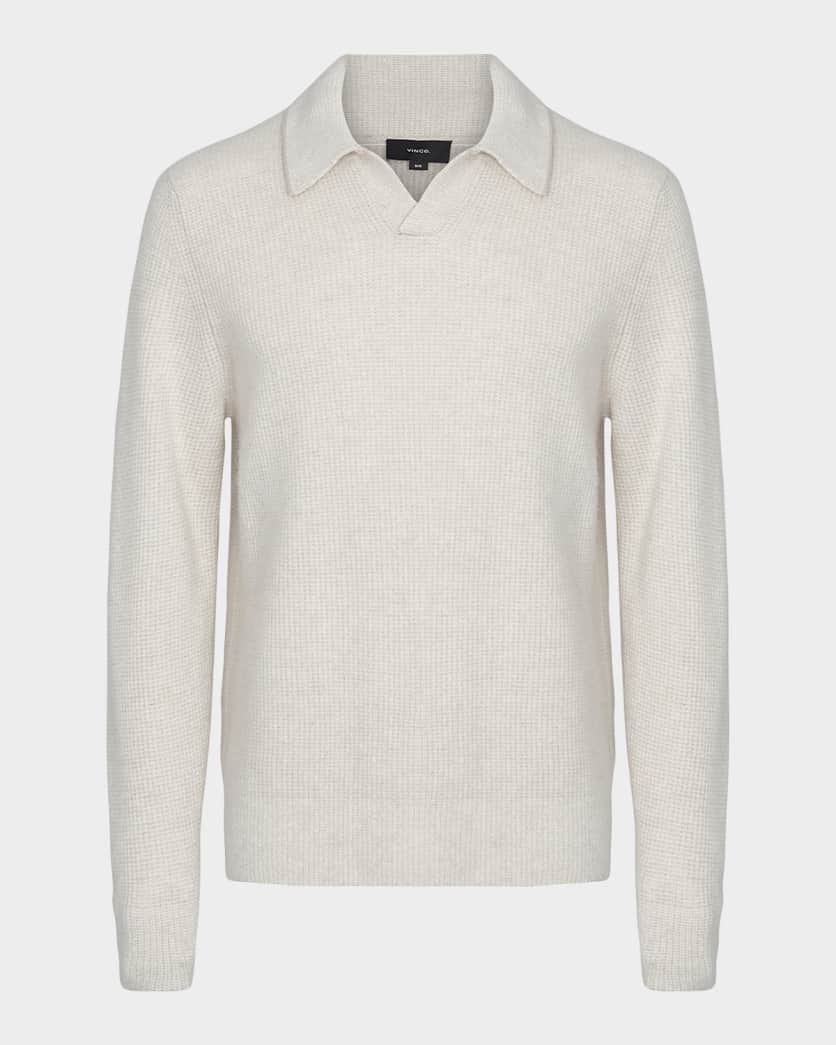 Vince Men's Boiled Cashmere Thermal Sweater | Neiman Marcus