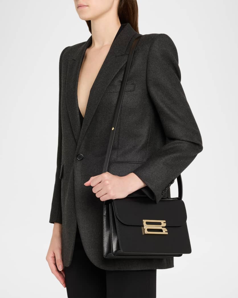 Victoria Beckham The Dorian Flap Leather Shoulder Bag | Neiman Marcus