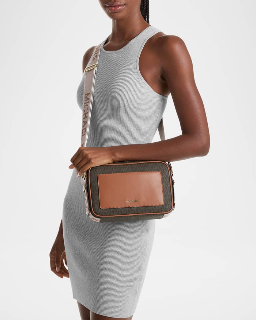Maeve Large Pocket Signature Logo Crossbody Bag | Neiman Marcus