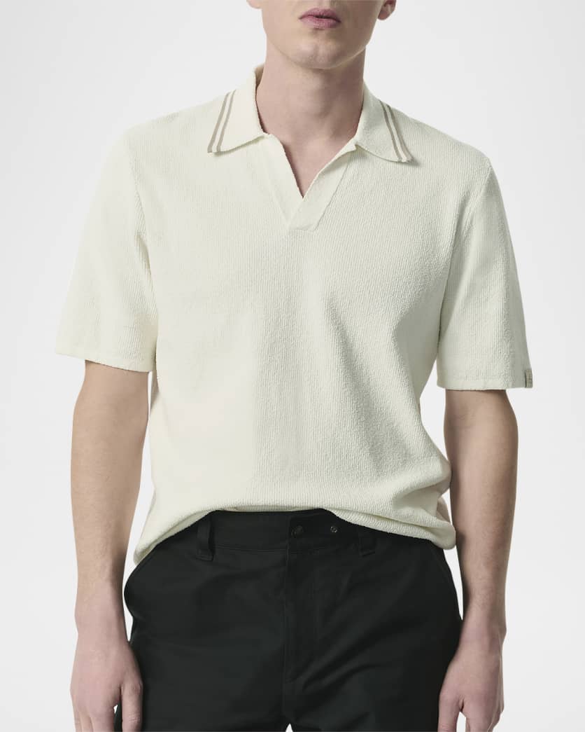 Rag & Bone Men's Zuma Toweling Polo Shirt | Neiman Marcus