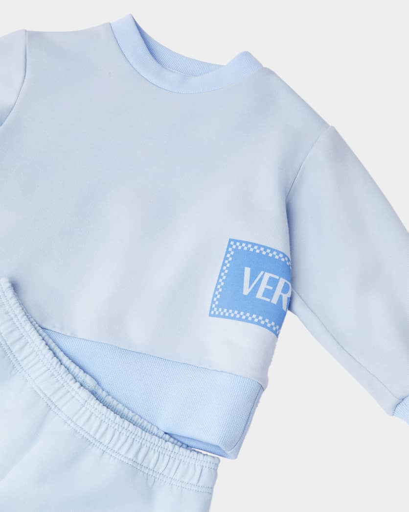 Versace Kid's '90s Vintage Logo Sweatshirt & Pants Set, Size 3M-18M ...