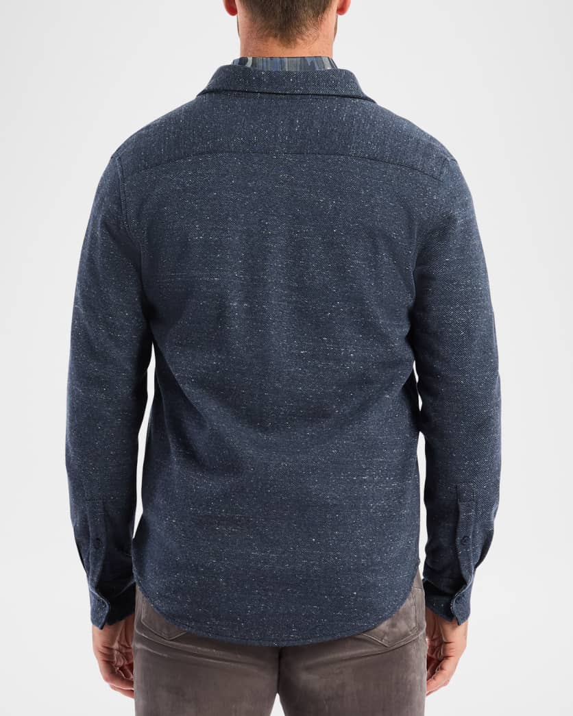 Robert Graham Men's Vigano Pocket Knit Button-Down Shirt | Neiman Marcus