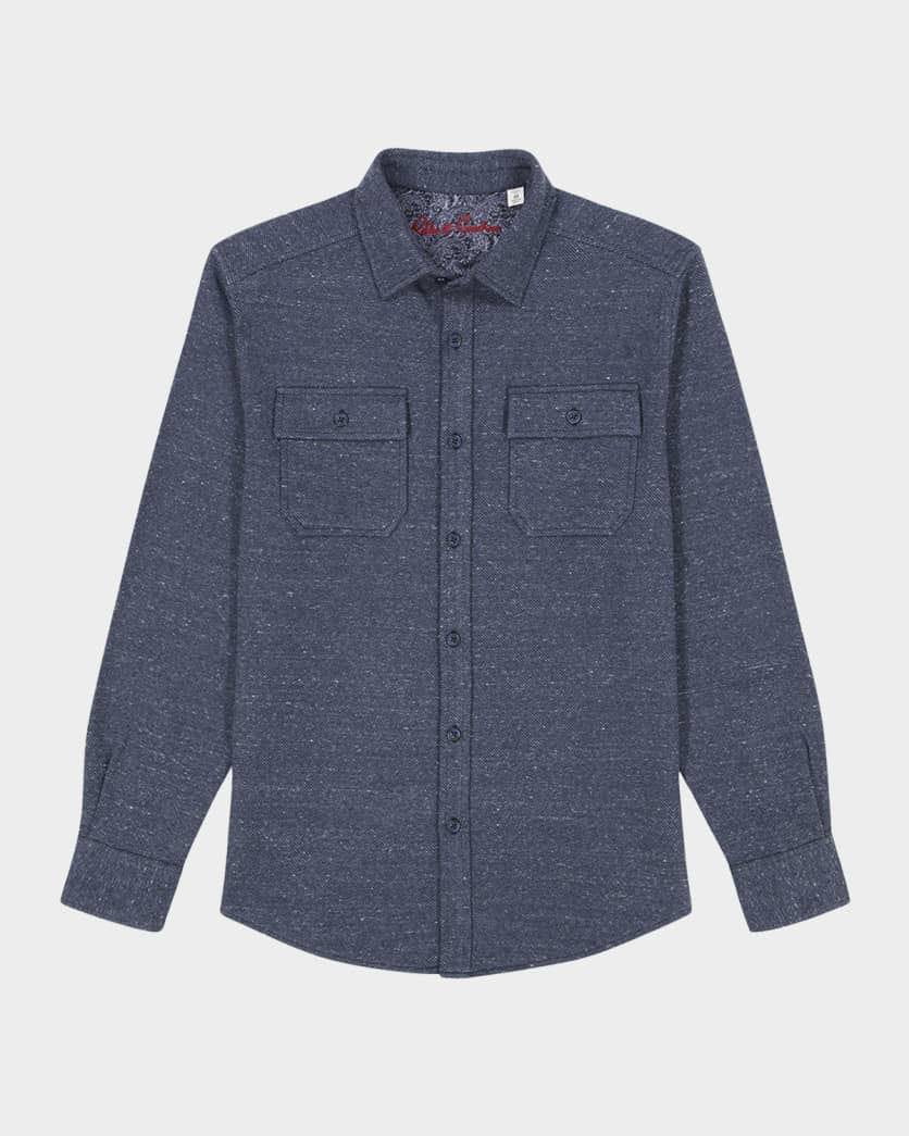 Robert Graham Men's Vigano Pocket Knit Button-Down Shirt | Neiman Marcus
