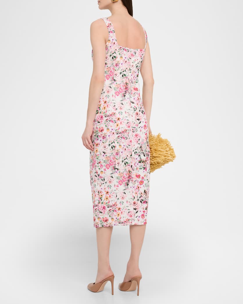 Generation Love Eugenia Floral Sleeveless Midi Dress | Neiman Marcus