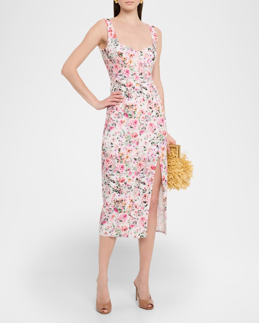 Generation Love Eugenia Floral Sleeveless Midi Dress | Neiman Marcus