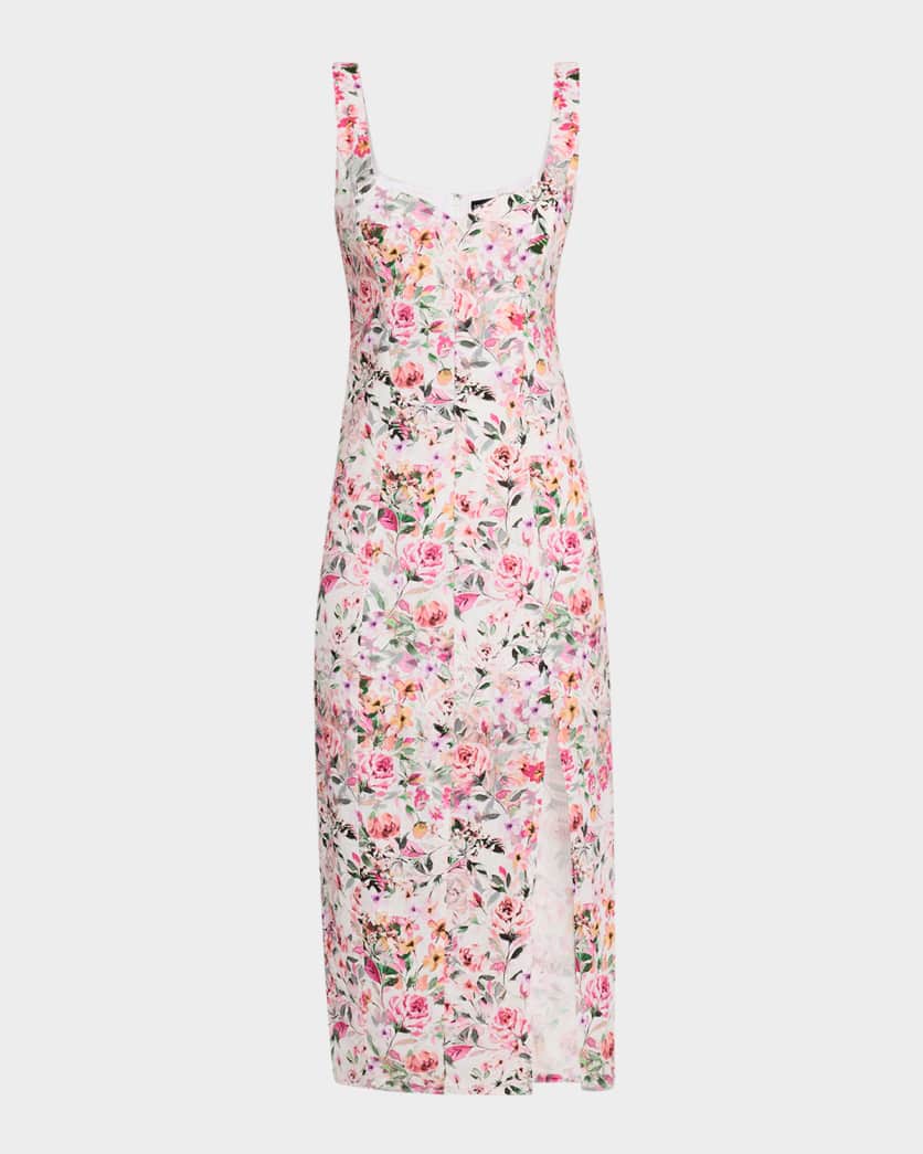 Generation Love Eugenia Floral Sleeveless Midi Dress | Neiman Marcus