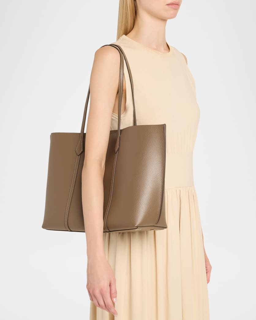 Tory Burch Perry Leather Triple Compartment Tote | Neiman Marcus