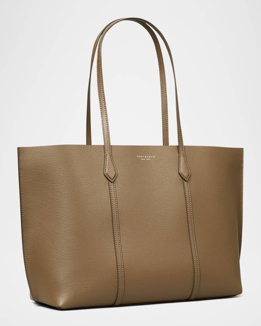 Tory Burch Perry Leather Triple Compartment Tote | Neiman Marcus
