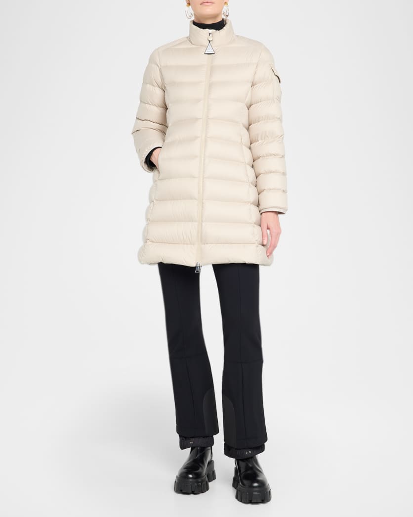 Moncler Igesse Long Down Puffer Coat | Neiman Marcus