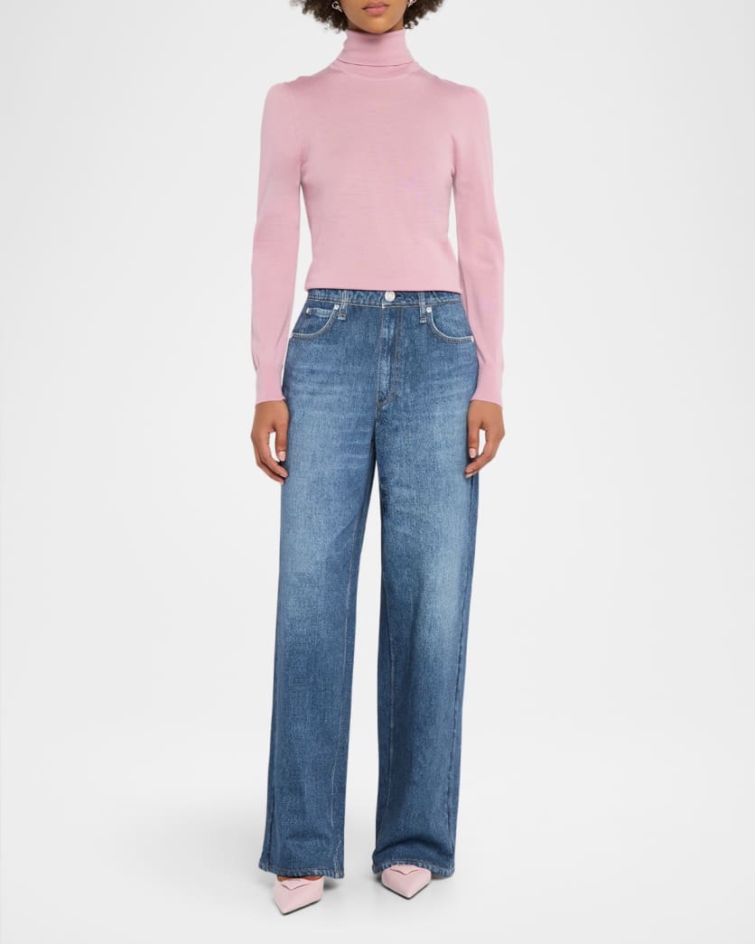 Rag & Bone Miramar Terry Wide-Leg Jeans | Neiman Marcus