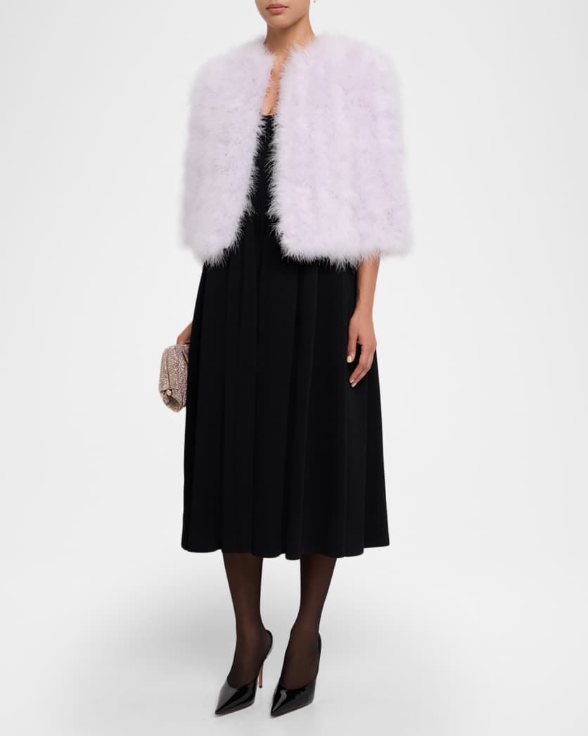 Yves Salomon Short Feather Jacket | Neiman Marcus