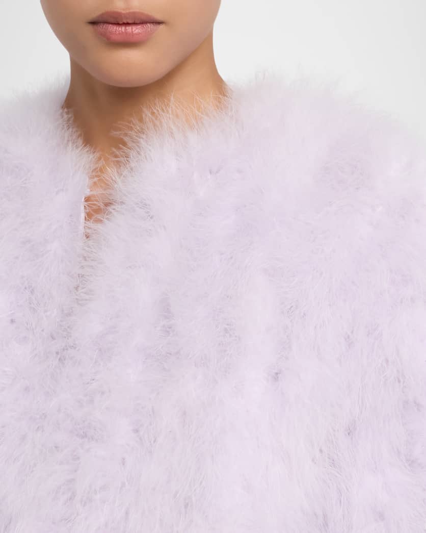 Yves Salomon Short Feather Jacket | Neiman Marcus