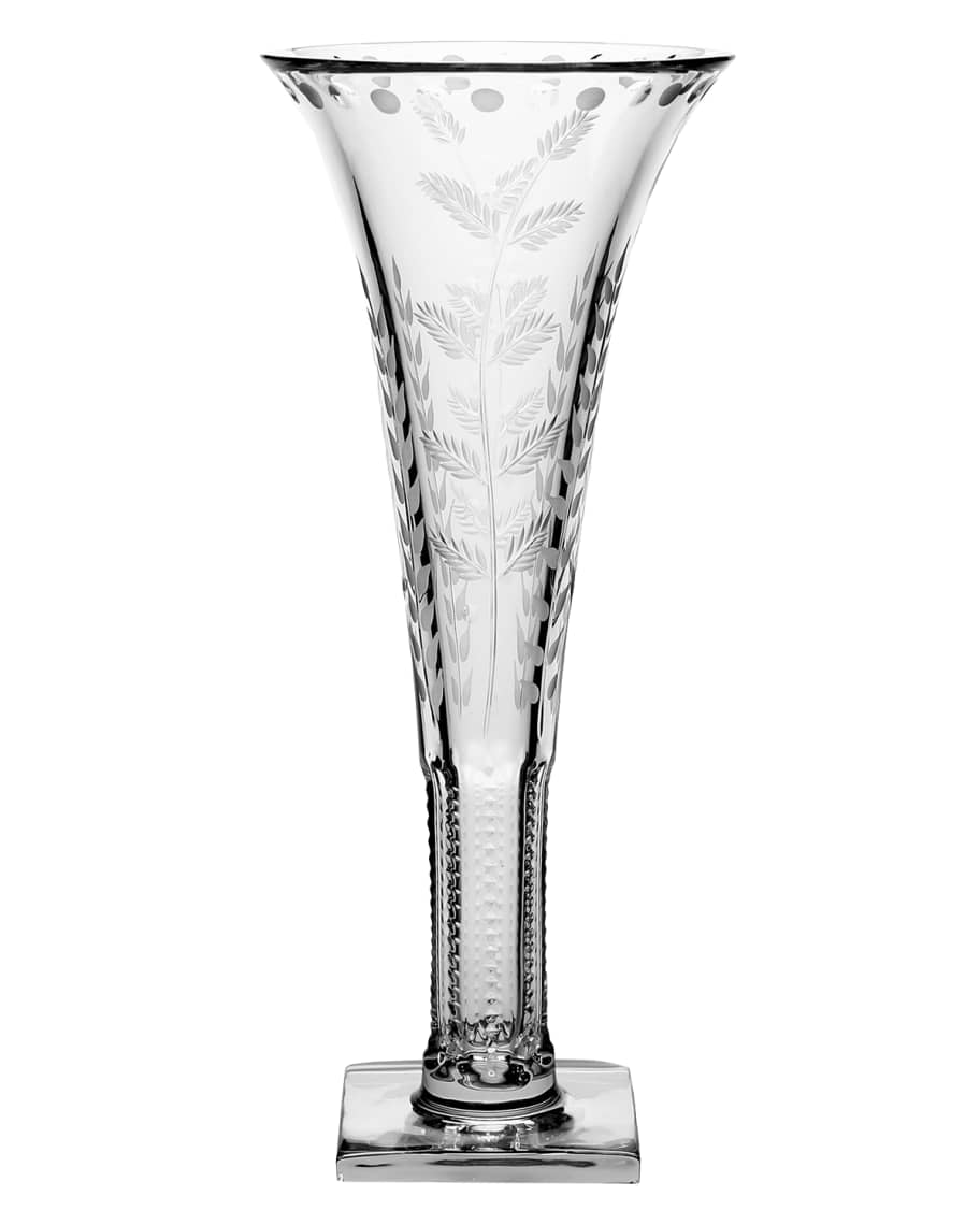 William Yeoward Crystal Fern Footed Vase | Neiman Marcus