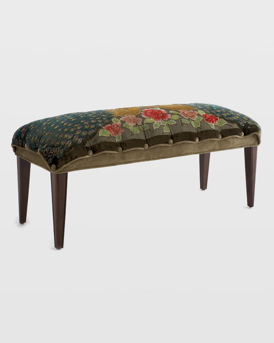 Haute House Peacock Bench, 42" | Neiman Marcus