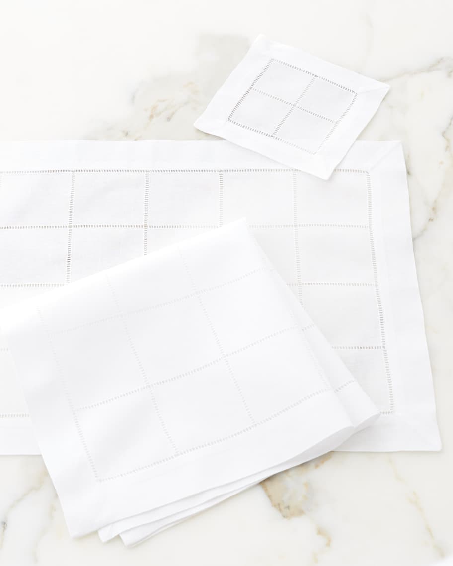 Boutross Imports Block Hemstitch Cocktail Napkins, Set of 6 | Neiman Marcus