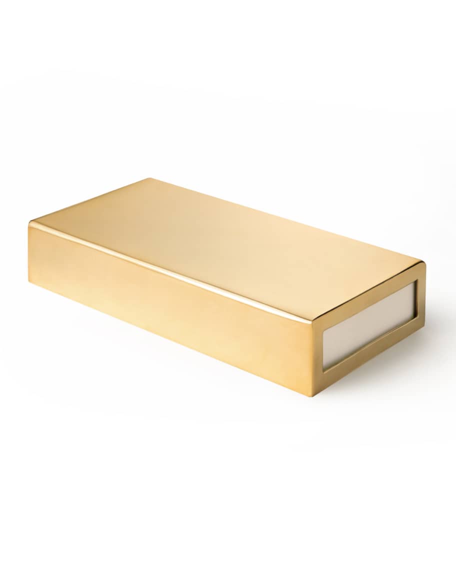 AERIN Oversized Gold Matchbox | Neiman Marcus