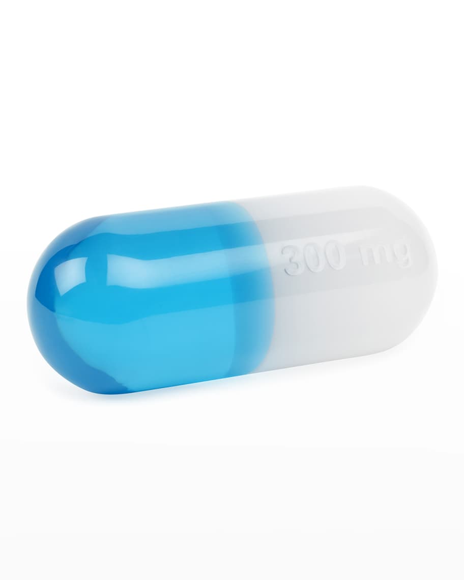 Jonathan Adler Medium Teal Acrylic Pill | Neiman Marcus