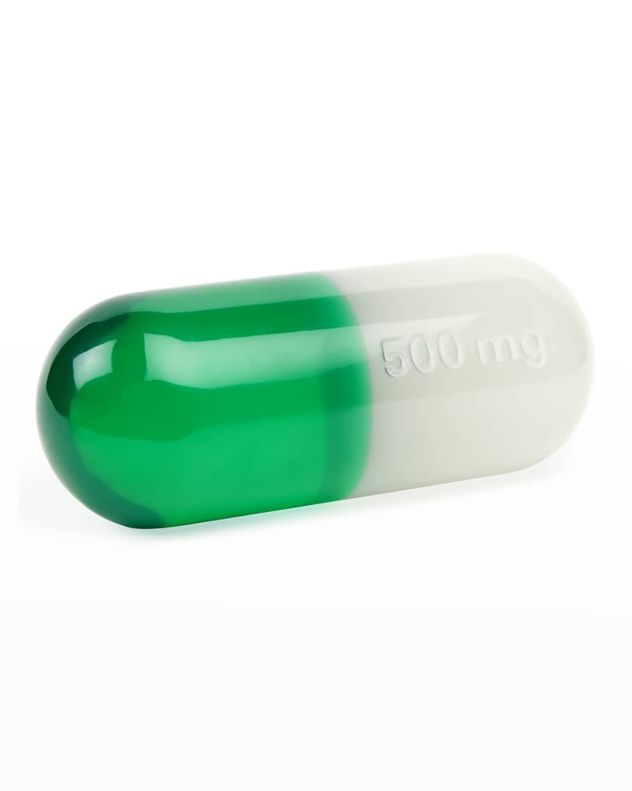 Jonathan Adler Large Green Acrylic Pill | Neiman Marcus