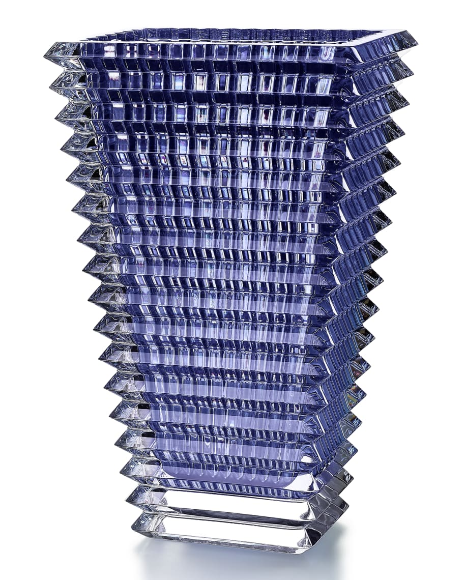 Baccarat Blue Eye Large Rectangular Vase | Neiman Marcus