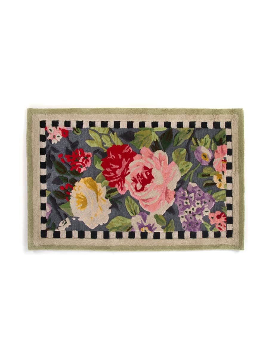 MacKenzie-Childs Tudor Rose Rug, 3' x 5' | Neiman Marcus