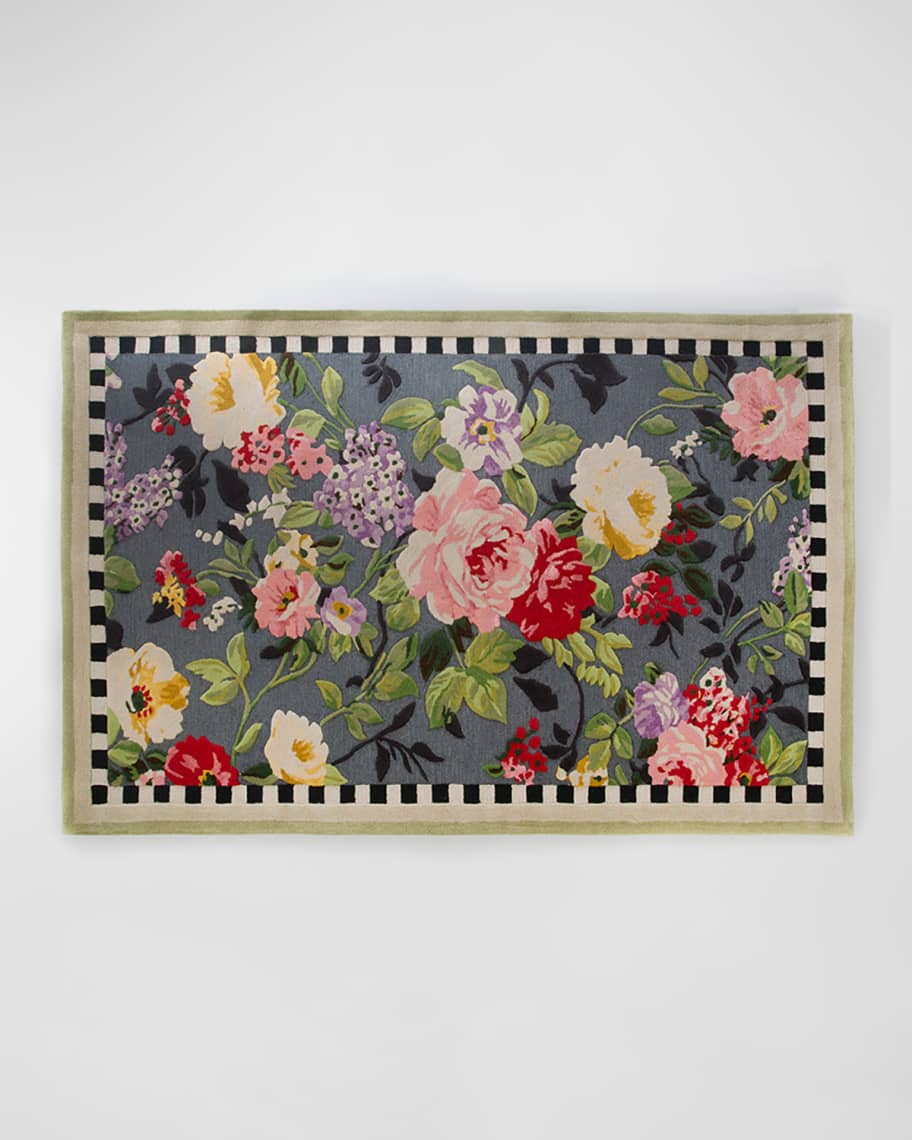 MacKenzie-Childs Tudor Rose Rug, 5' x 8' | Neiman Marcus
