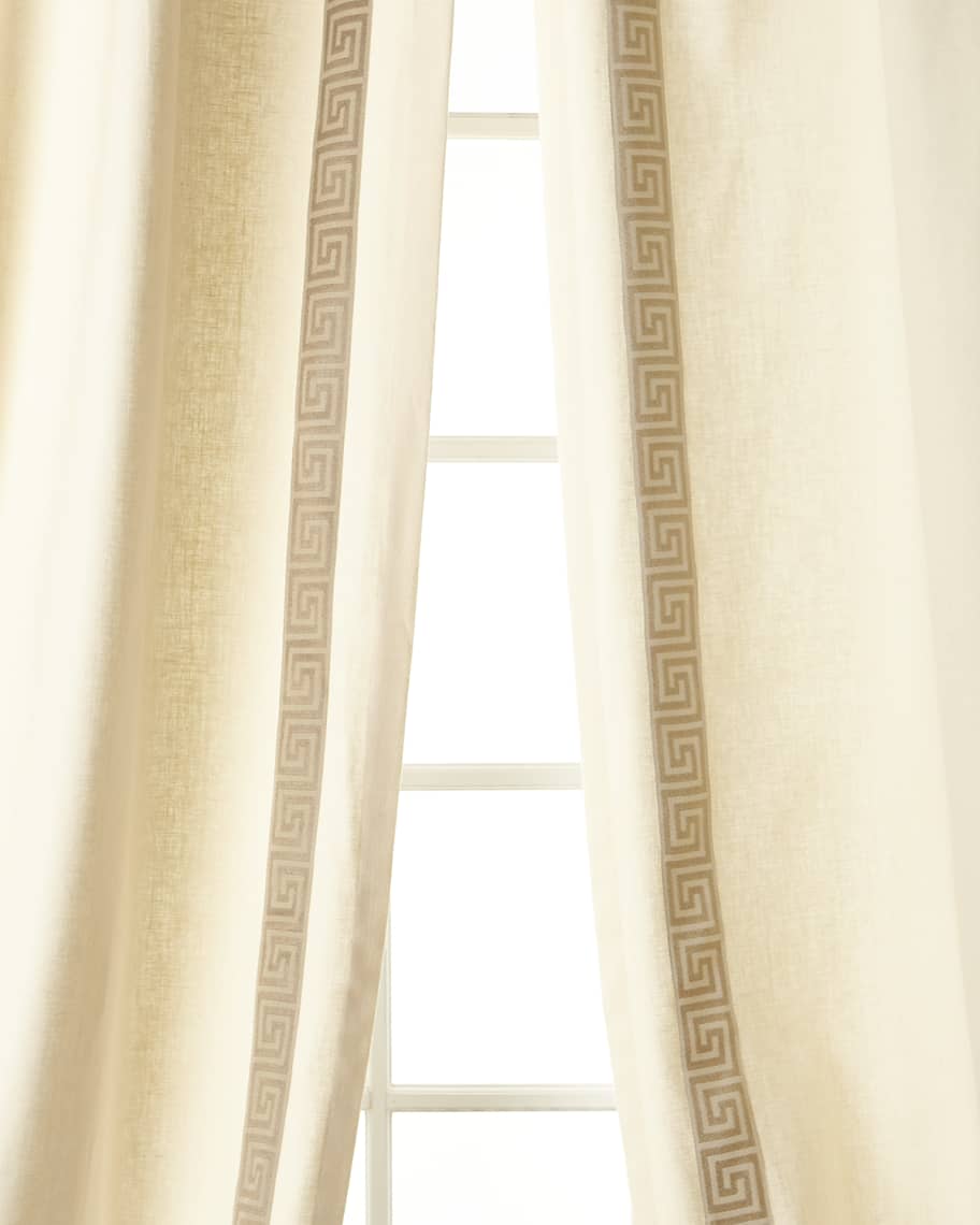 Eastern Accents Folly Curtain, Left Panel, 48"W x 96"L Each | Neiman Marcus