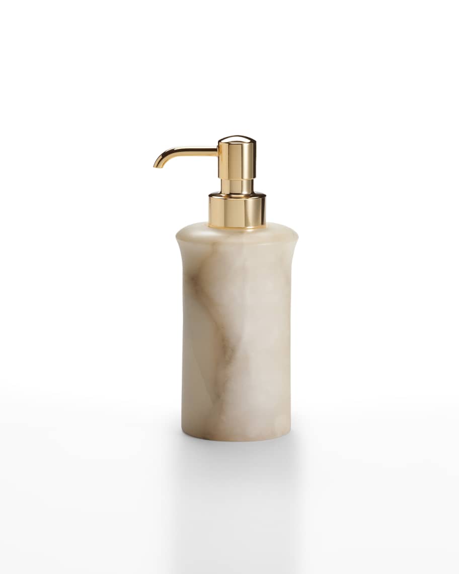 Labrazel Alisa Alabaster Pump Dispenser, Cream | Neiman Marcus