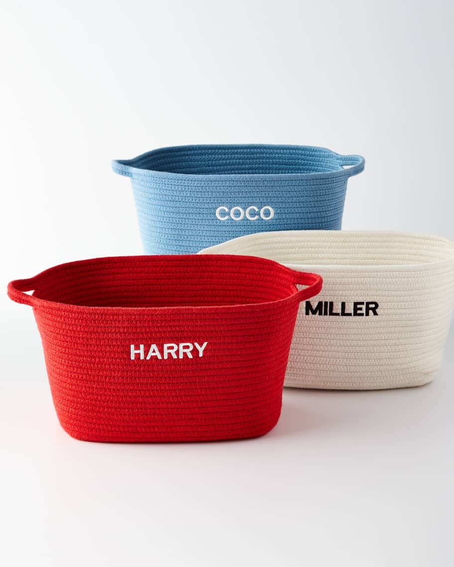 Harry Barker Cotton Rope Dog Toy Storage Bin | Neiman Marcus