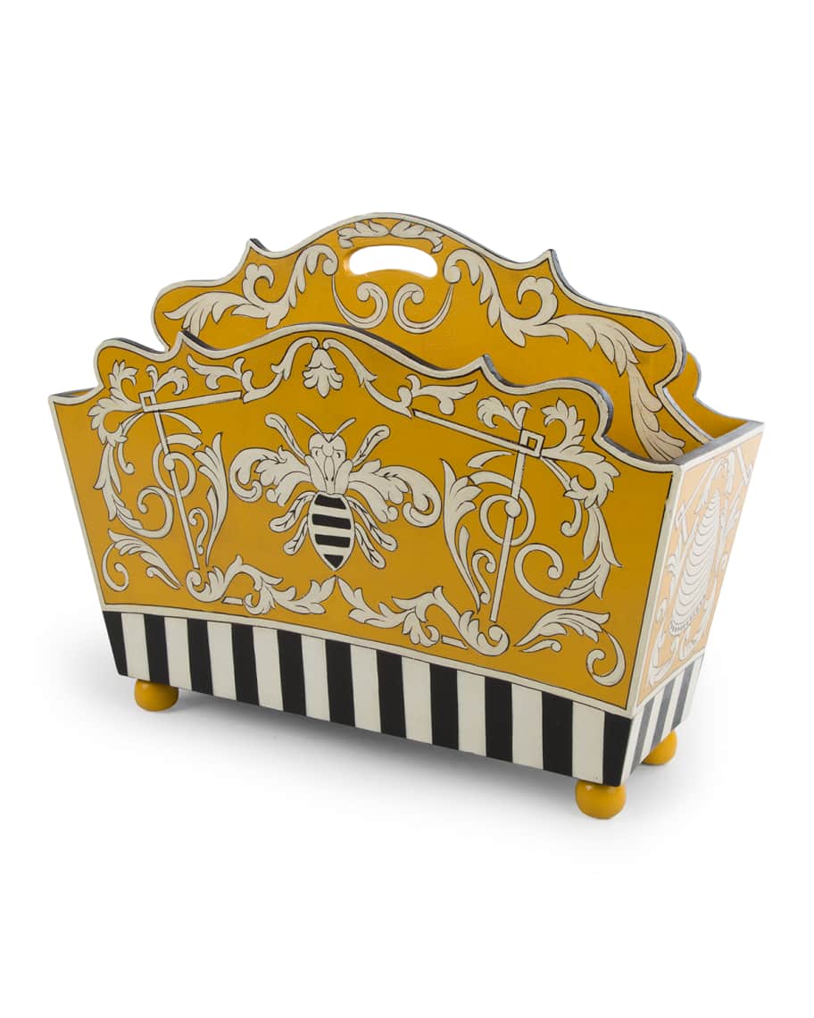 MacKenzie-Childs Spelling Bee Magazine Holder | Neiman Marcus