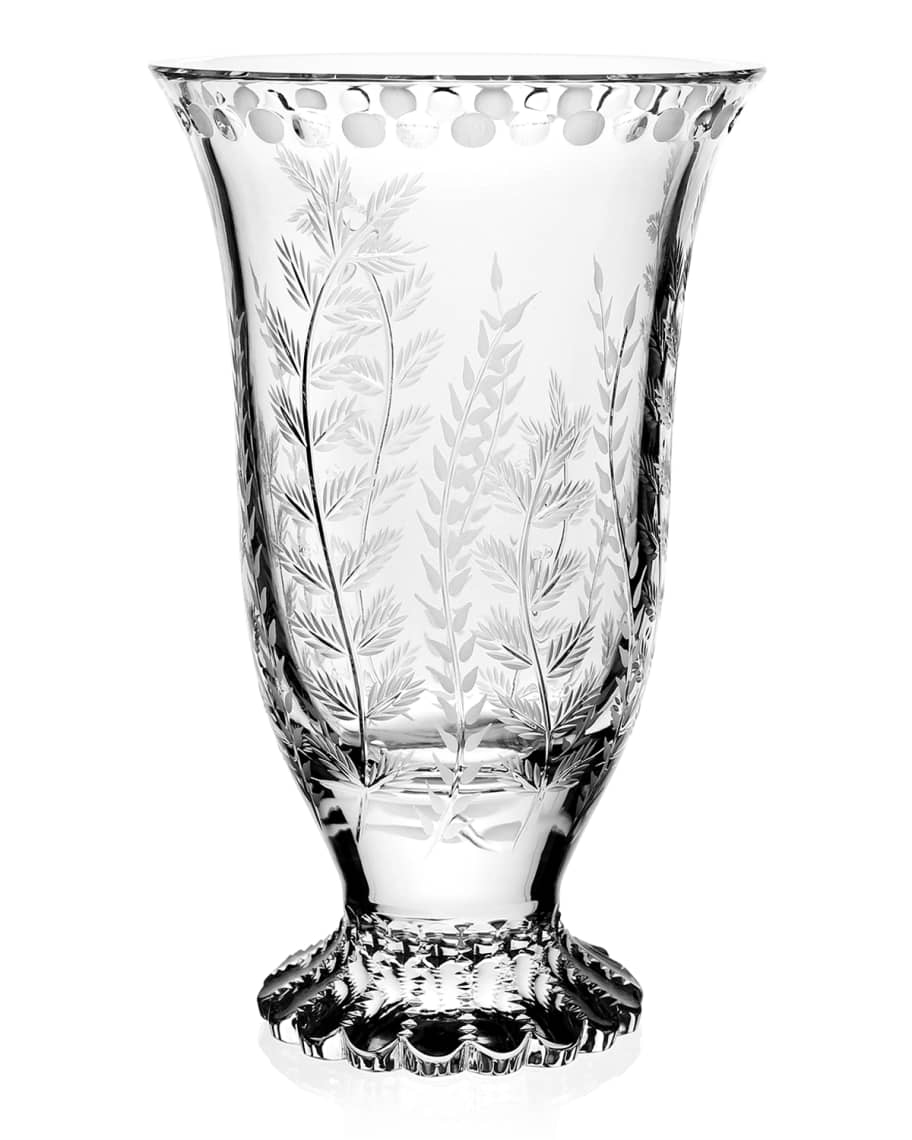 William Yeoward Crystal Fern Flower Vase, 10" | Neiman Marcus