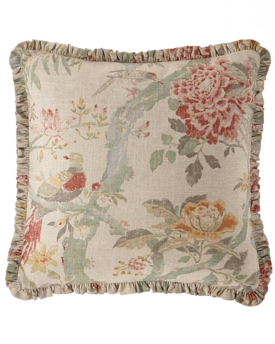 25 Mackenzie Lane Alyssa Pillow with Ruffle Flange | Neiman Marcus