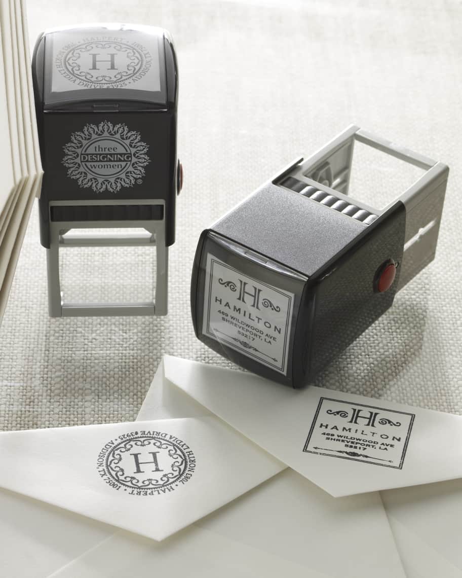 Three Designing Women Round Personal Stamper | Neiman Marcus