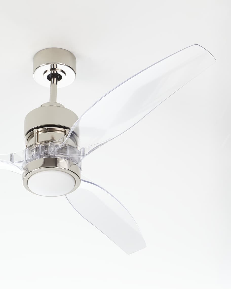 Sonnet Polished Nickel Ceiling Fan, 52" | Neiman Marcus