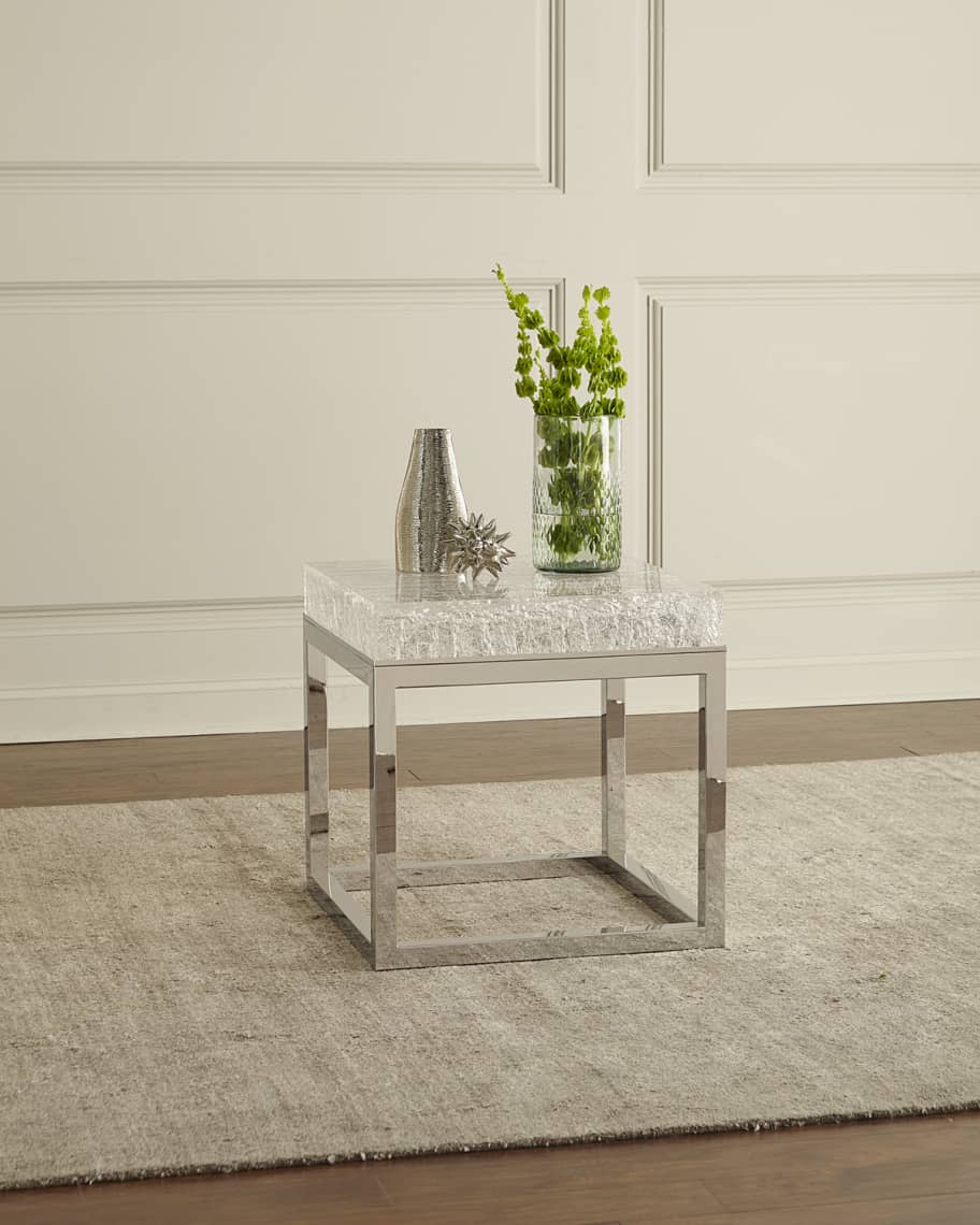 Bernhardt Interiors Elsa Arctic End Table | Neiman Marcus