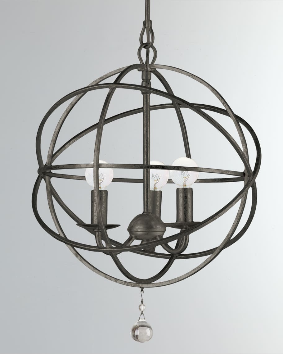 Crystorama Solaris 3-Light Mini Chandelier | Neiman Marcus