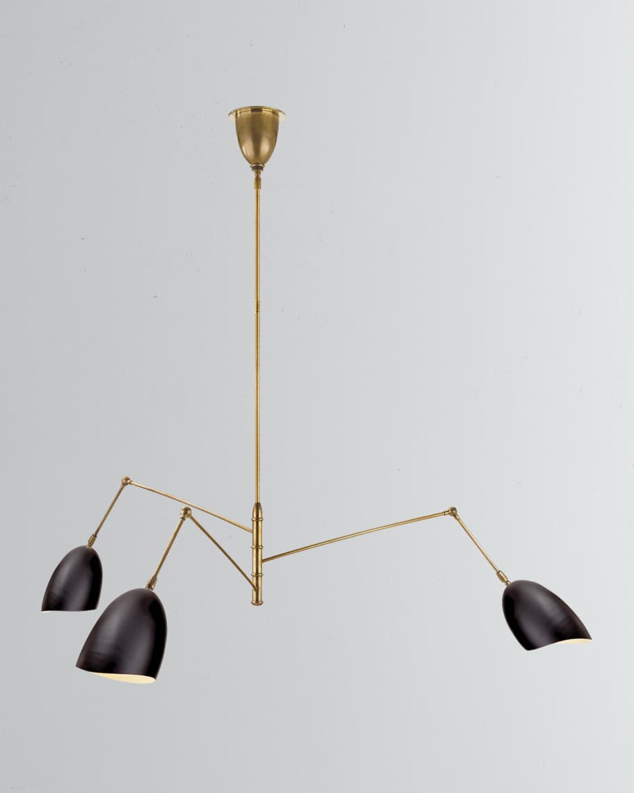 Visual Comfort Signature Sommerard Large Triple Arm Chandelier By AERIN ...