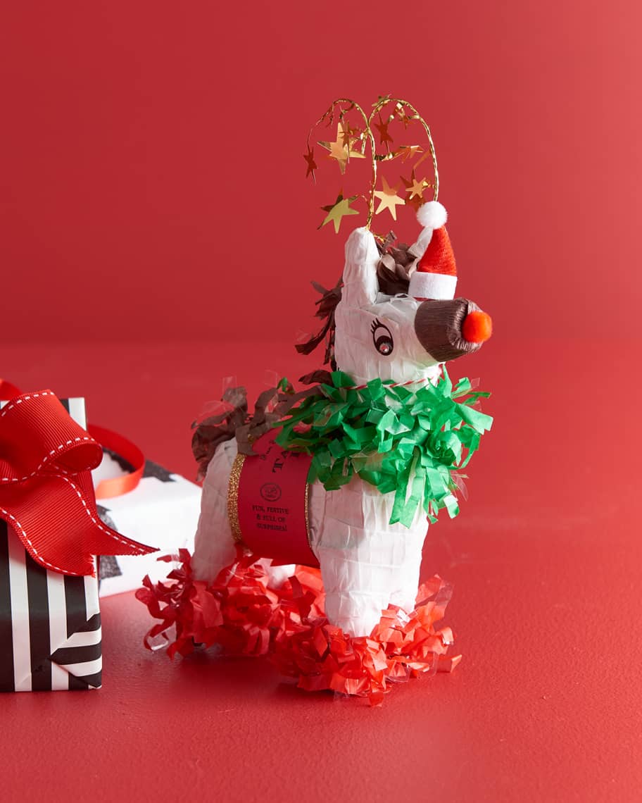 TOPS Malibu Inc. Mini Tabletop Red-Nosed Reindeer Pinata | Neiman Marcus