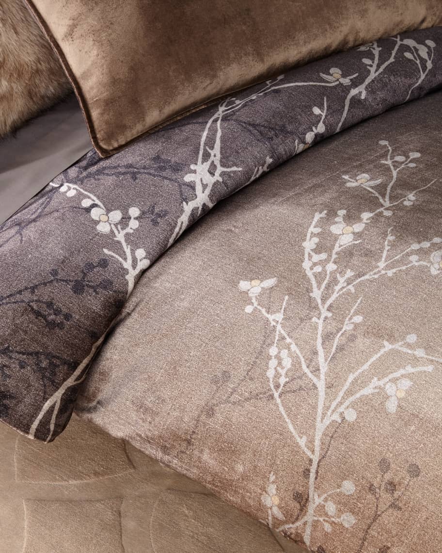 Michael Aram Bittersweet Velvet Full/Queen Duvet Cover | Neiman Marcus