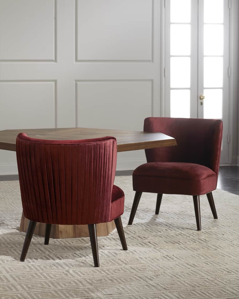 Gibson Pleated-Back Dining Chair | Neiman Marcus