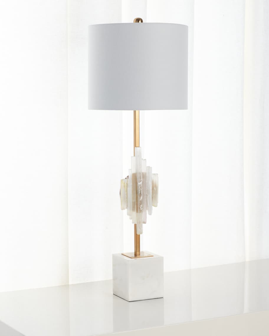 Old World Design Selenite Buffet Lamp | Neiman Marcus