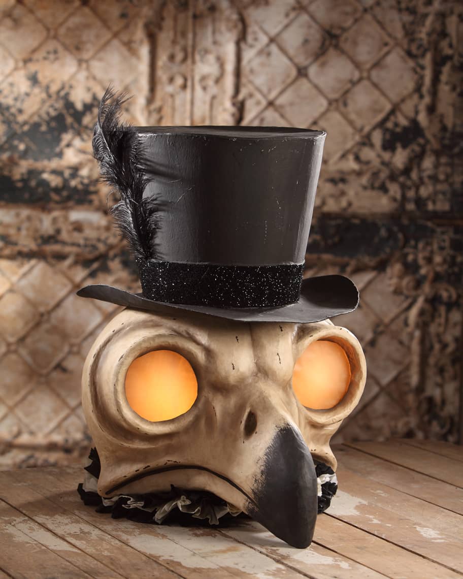 Bethany Lowe Skeleton Owl Container | Neiman Marcus