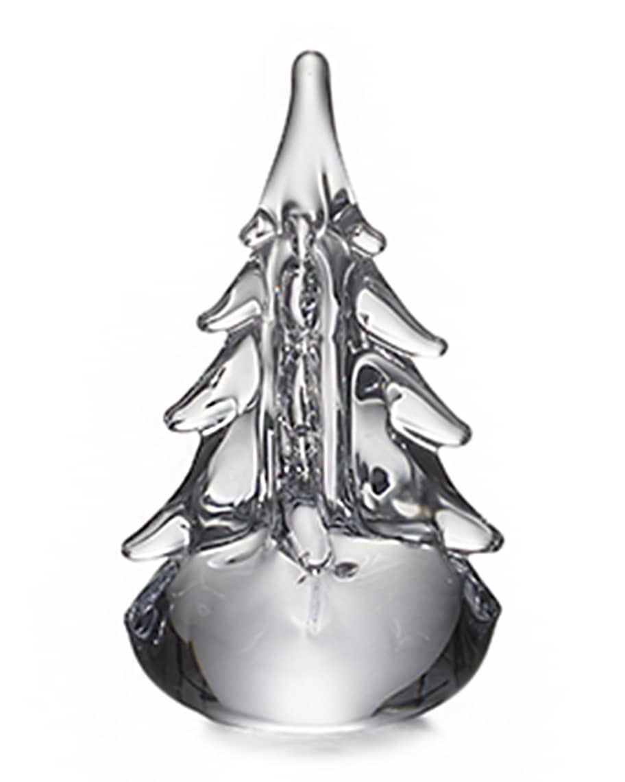 Simon Pearce Vermont 5-Sided Glass Evergreen, 6" | Neiman Marcus