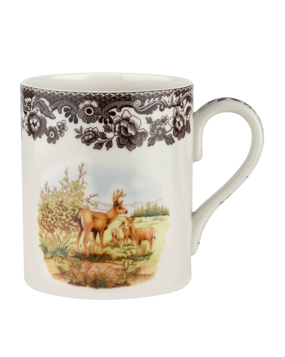 Spode Woodland American Wildlife Mule Deer Mug | Neiman Marcus