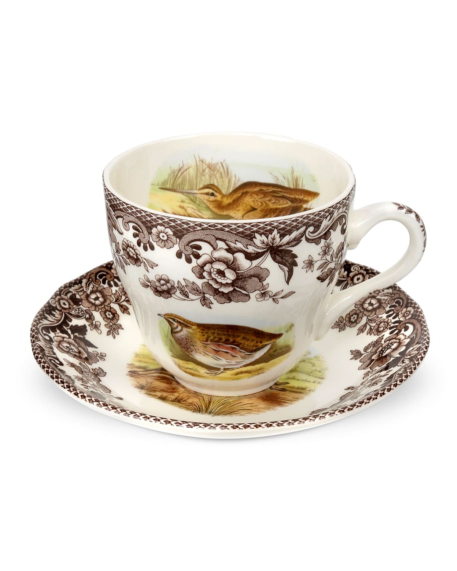 Spode Woodland Quail Teacup & Saucer | Neiman Marcus